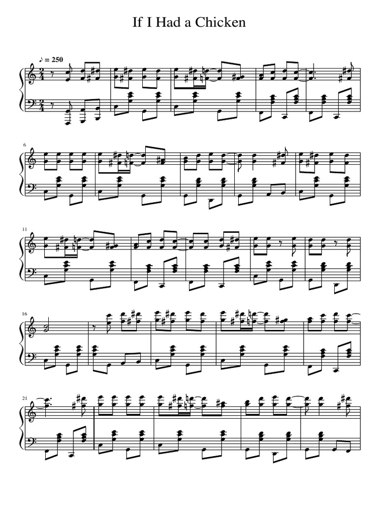 If I Had A Chicken | PDF