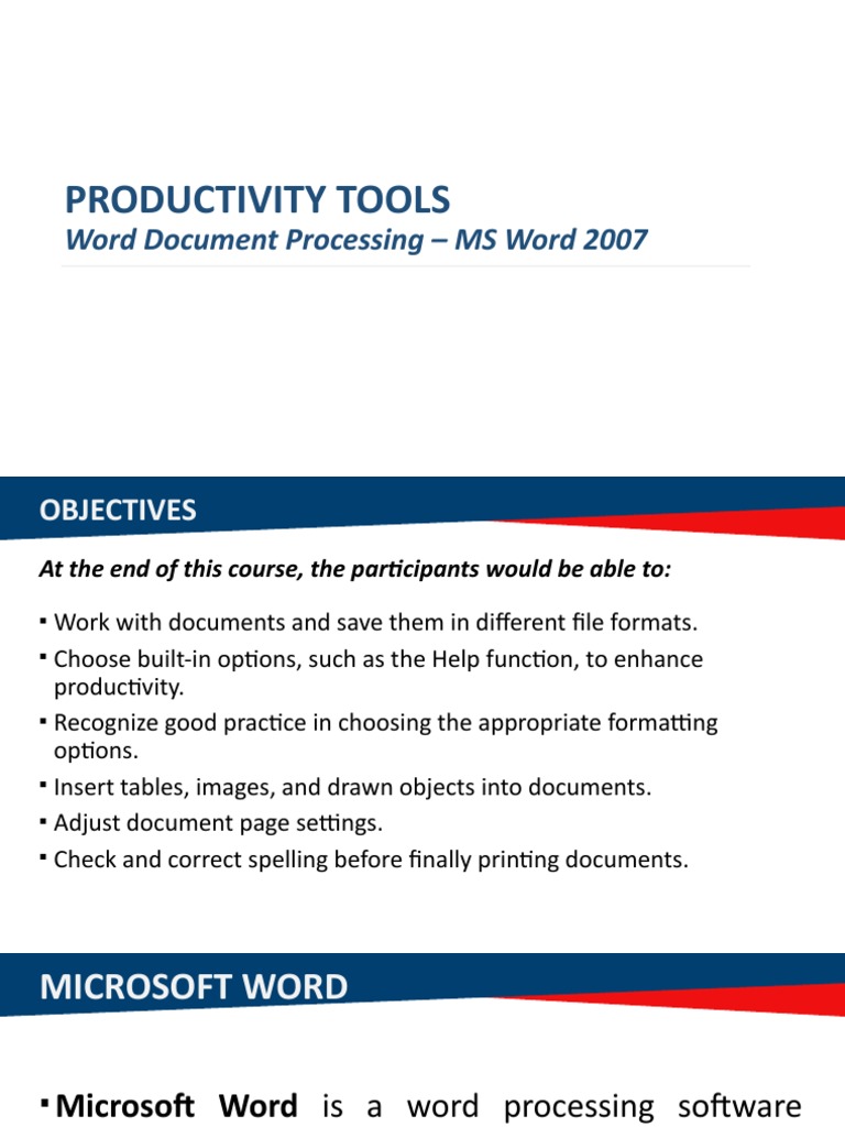 Module 2 - Word Document 2007 | PDF | Control Key | Microsoft Word