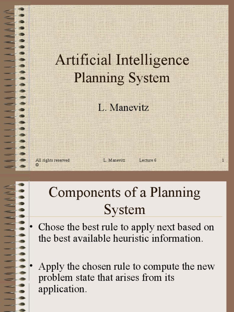 Artificial Intelligence: Planning System | PDF | Computer Science ...