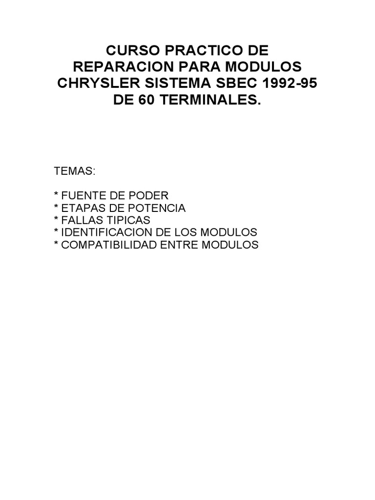 Sbec 60 92-95 | PDF | Transistor | Distribuidor