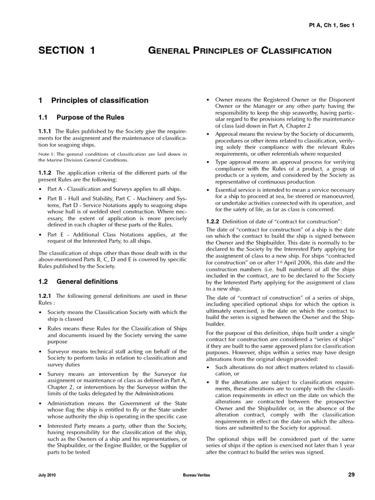General Principles of Classification: Purpose, Definitions, Scope and ...