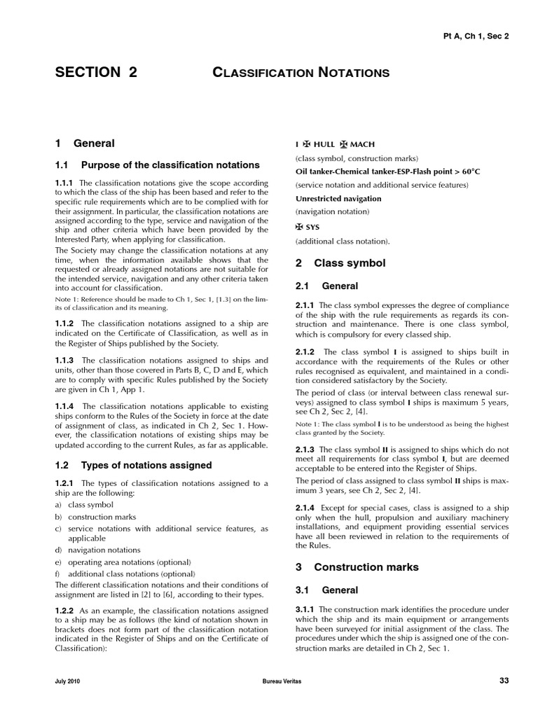 Classification Notations | PDF | Oil Tanker | Ships