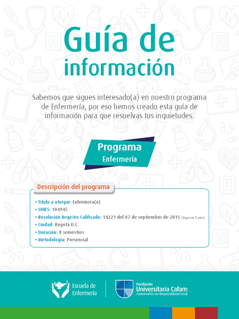 Guia Informativa Enfermeria PDF | PDF | Enfermería | Bioética