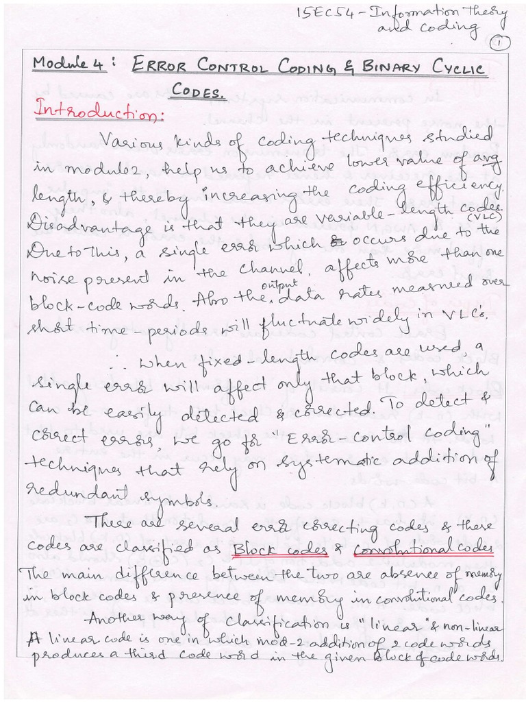 Module 4 - ITC - 15EC54 | PDF