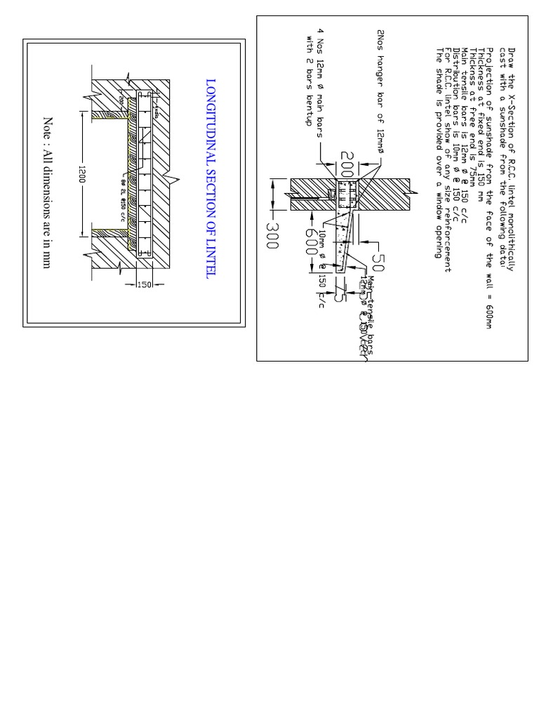 Lintel and Chajja PDF | PDF