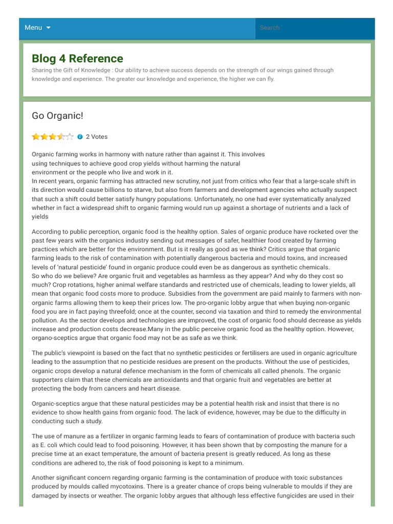 Go Organic! | PDF | Organic Farming | Organic Foods