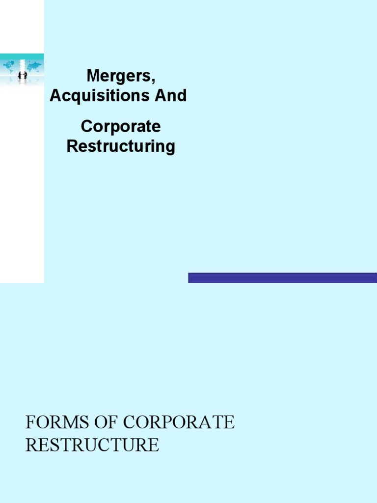Mergers, Acquisitions and Corporate Restructuring | PDF | Mergers And ...