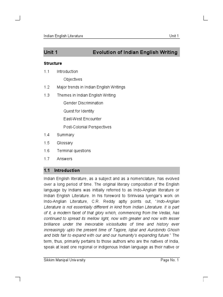 Evolution of Indian English Writing | PDF | Rabindranath Tagore | Poetry