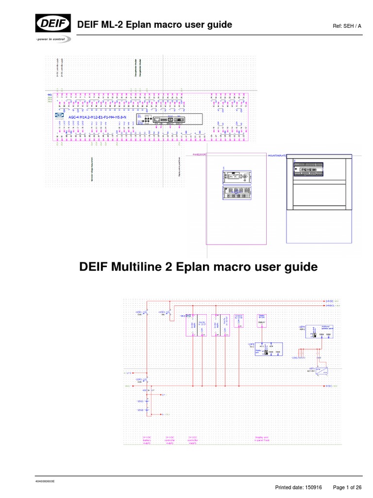 DEIF ML-2 Eplan Macro User Guide | PDF | Programmable Logic Controller ...