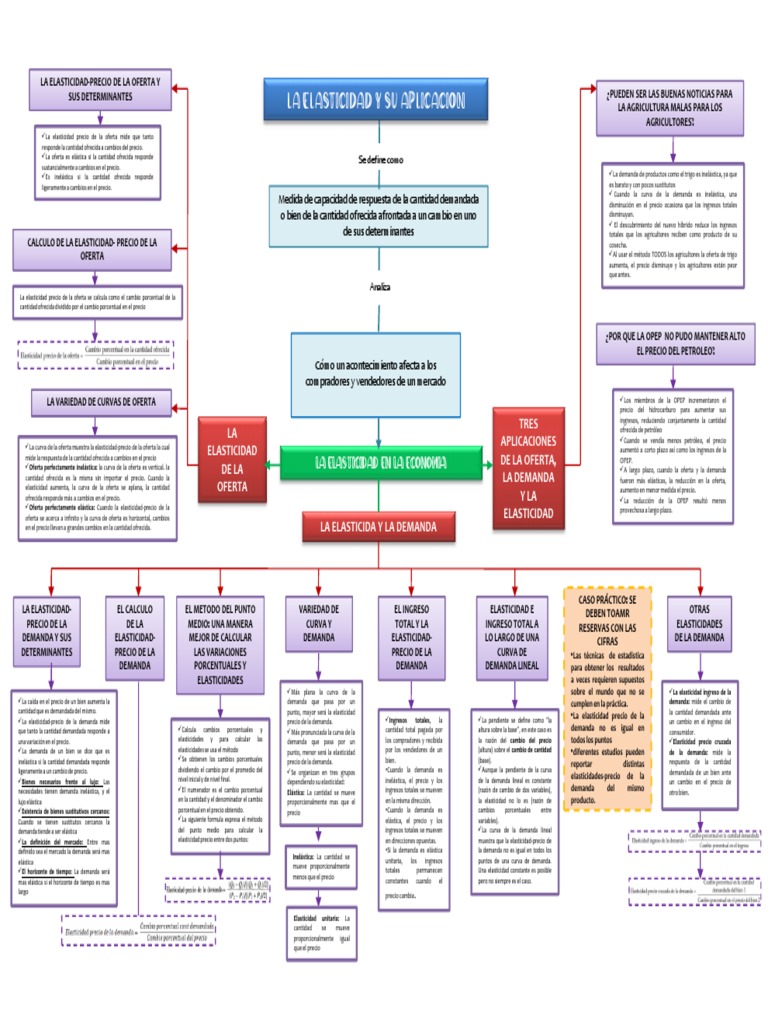 Mapa Conceptual Cap 5 | PDF | Elasticidad (economía) | Oferta y demanda