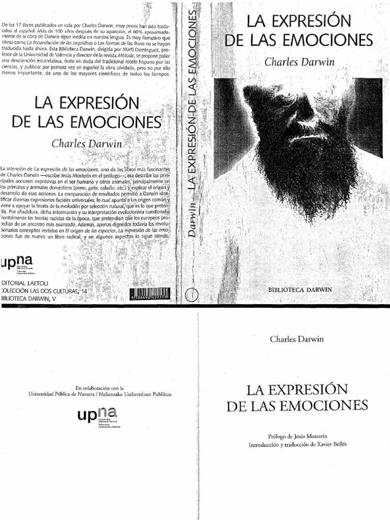 DARWIN La Expresion 1 PDF | PDF | Charles Darwin | Las emociones