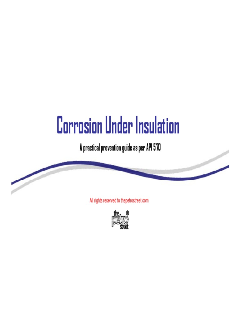 Corrosion Under Insulation: A Practical Prevention Guide As Per API 570 ...