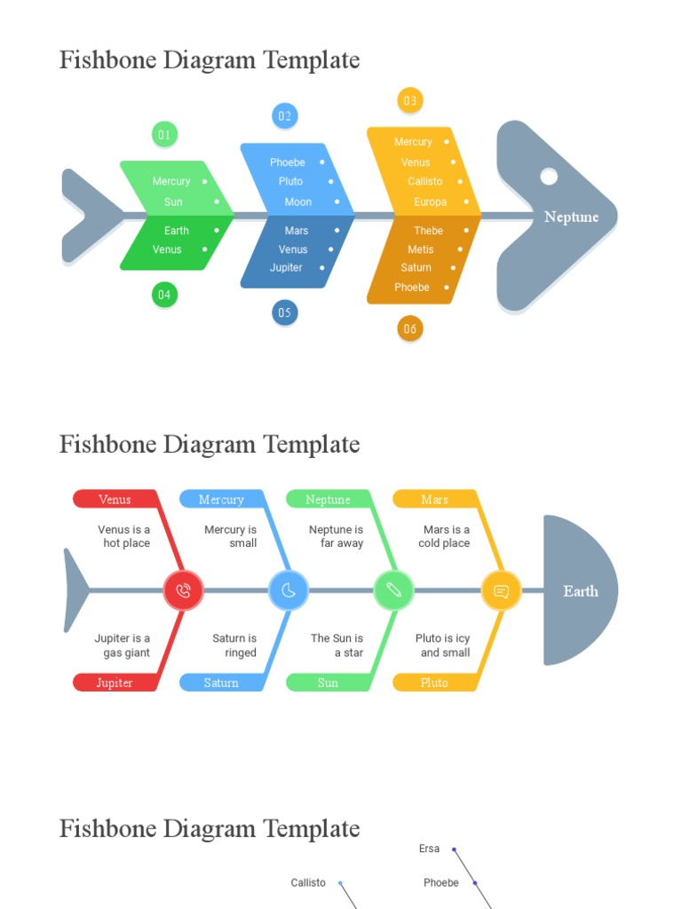 Fishbone Diagrams by Slidesgo | Download Free PDF | Jupiter | Saturn
