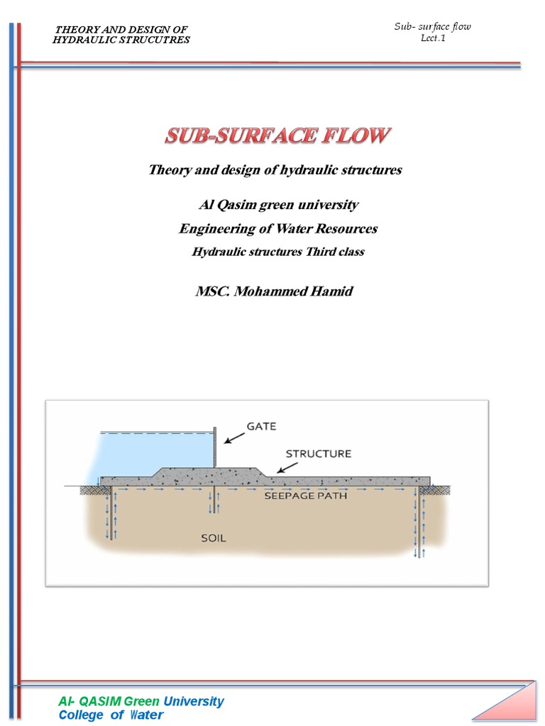 Seepage and Hydraulic Structure Design | PDF | Soil Mechanics | Soil