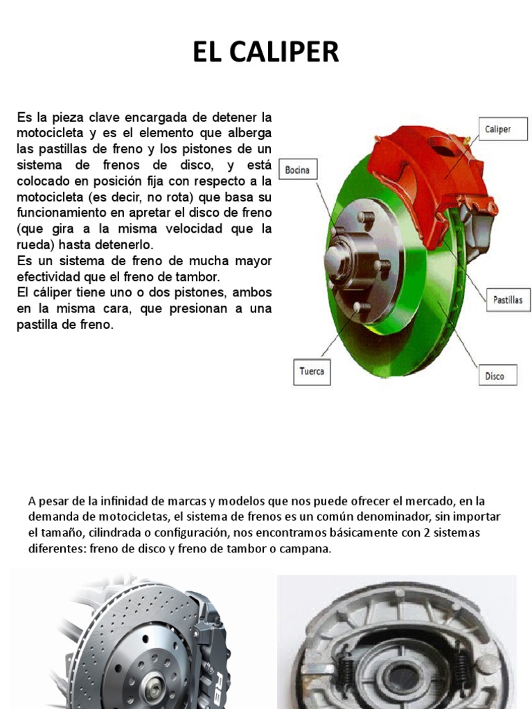Función y partes del caliper de moto | PDF | Motocicleta | Vehículo de ...