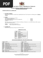 CXC Application Form Private CSEC JAN | PDF | Identity Document ...
