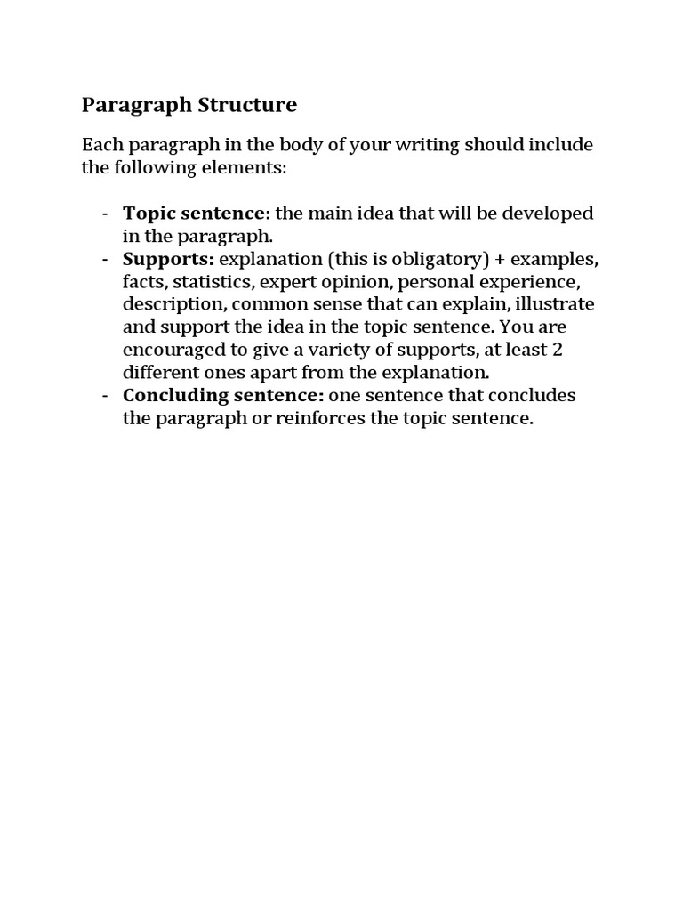 Paragraph Structure | PDF | Career & Growth | Science & Mathematics