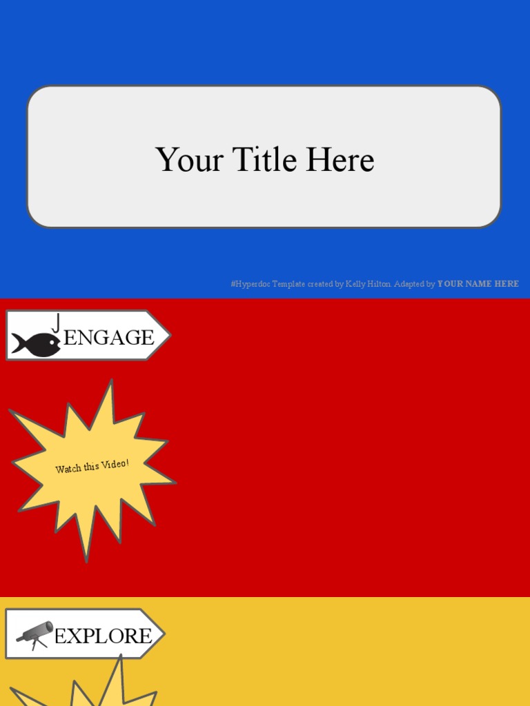 Copie de SS Hyperdocs - Slides Template | PDF