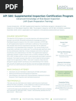 Individual Certification Programs (Icp) Fees: Initial Certification API ...