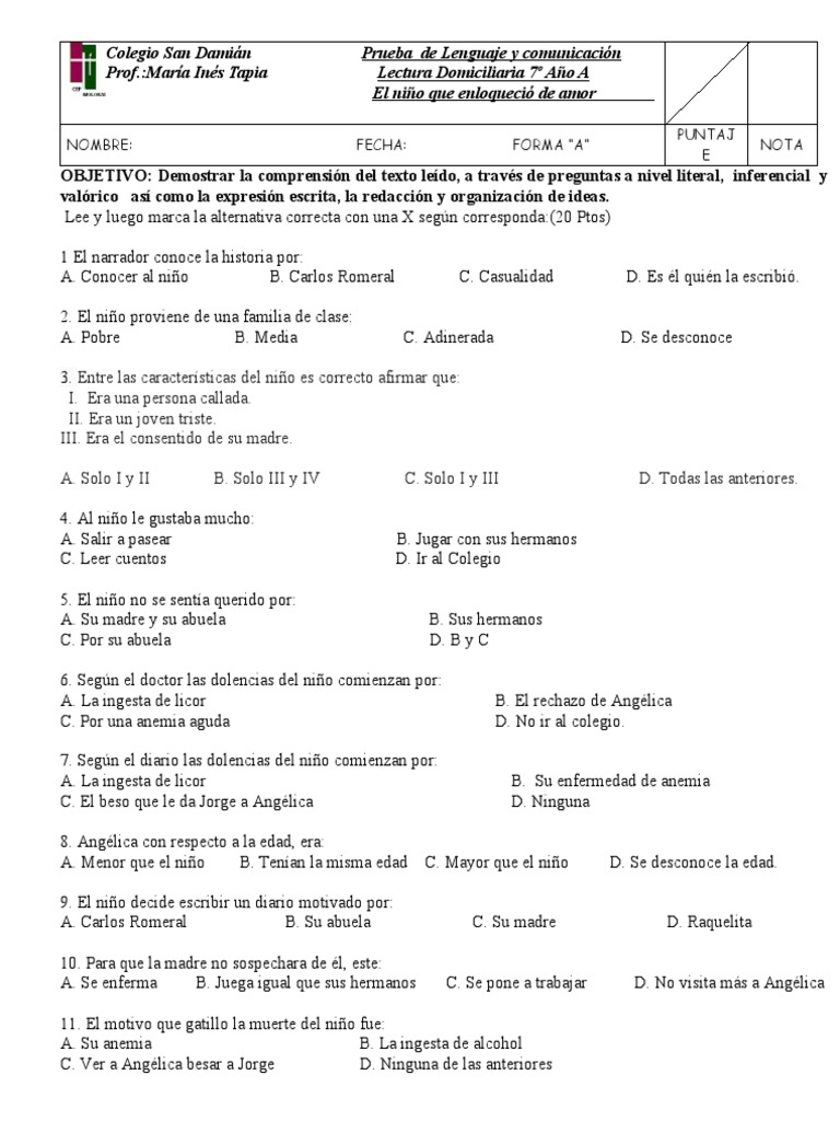 EL NIÑO QUE ENLOQUECIO DE AMOR 2012 | PDF | Amor
