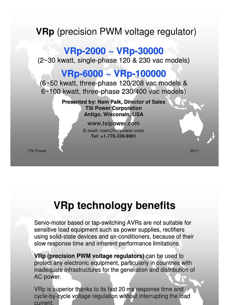 2011 VRP Presentation | PDF | Mains Electricity | Rectifier