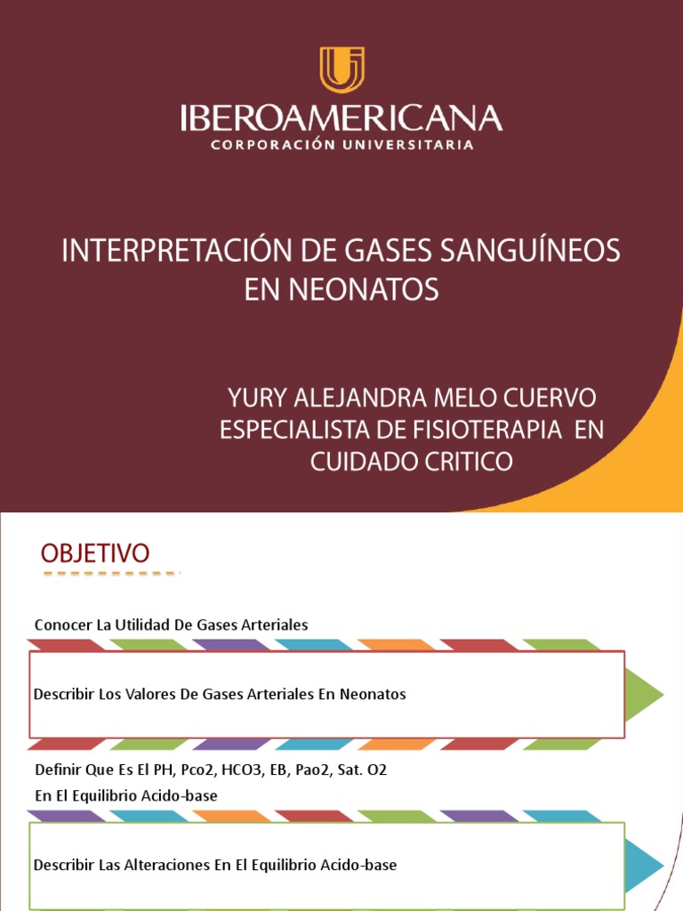 Gases Arteriales en Neonatos | PDF | Fisiología | Especialidades Medicas