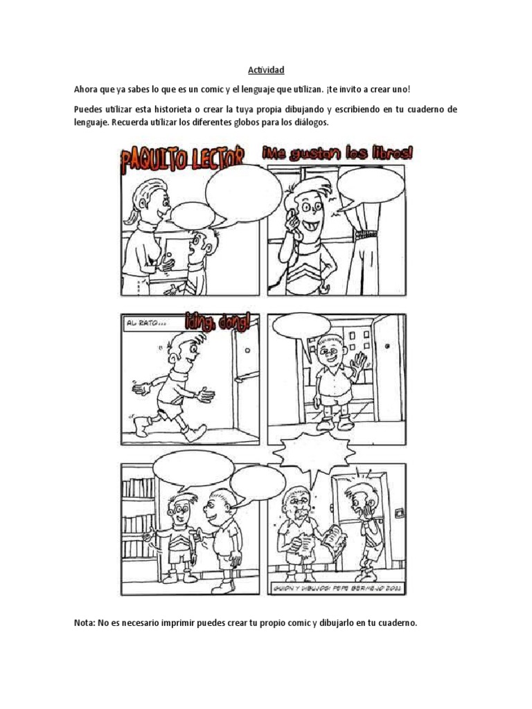 Actividad Comic | PDF