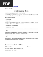 Modelo Carta Apoyo | PDF