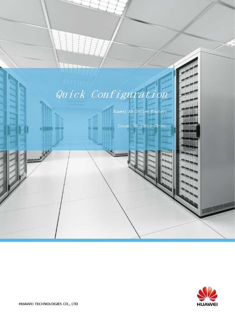 Huawei AR Series Quick Configuration PDF | PDF | Ip Address | Router ...