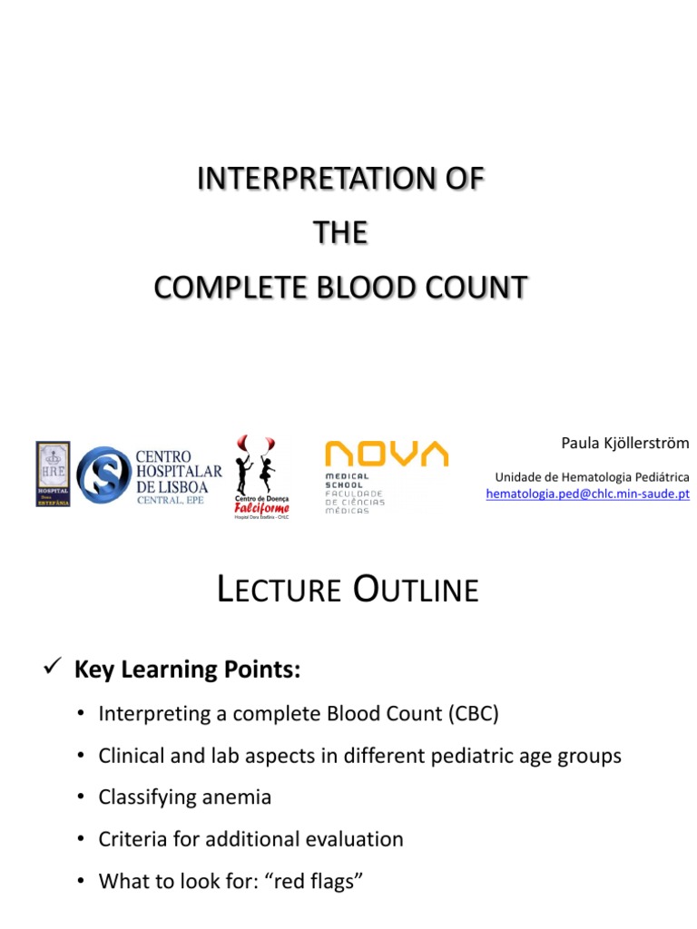 Interpretation of THE Complete Blood Count: Paula Kjöllerström | PDF ...