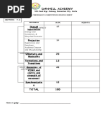 Judging Sheet For Auditions | PDF | Entertainment