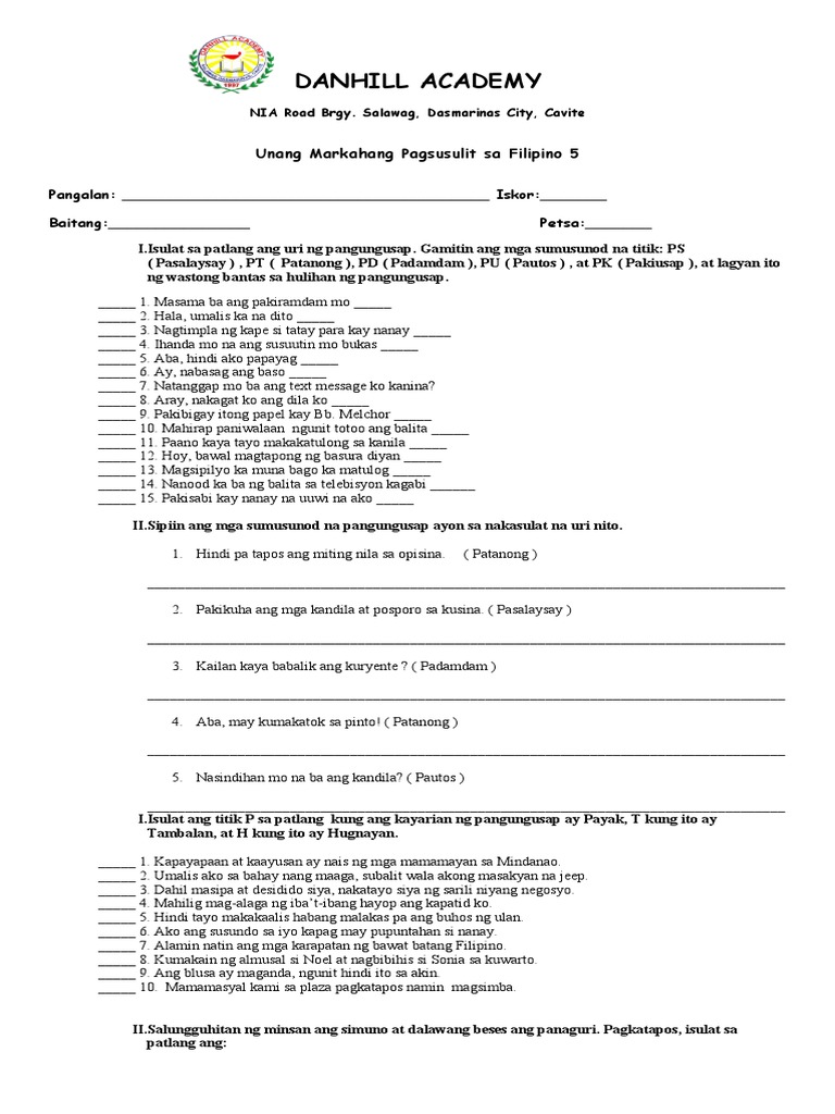 Filipino 5 | PDF