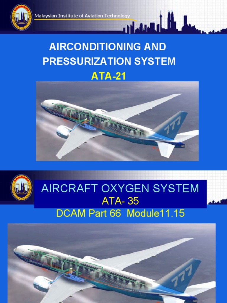 Aircraft Oxygen, Air-Conditioning and Pressurization Systems | PDF ...
