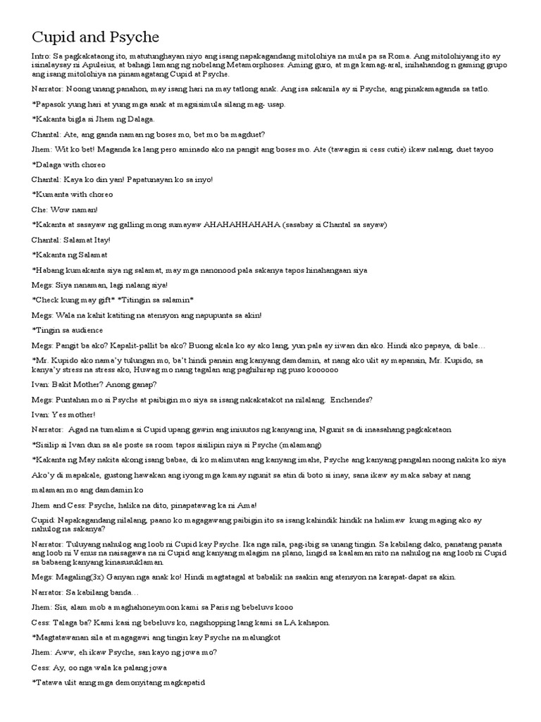 Cupid and Psyche | PDF