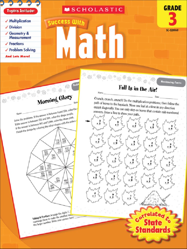 Scholastic Success With Math Grade 3 | PDF | Fraction (Mathematics ...