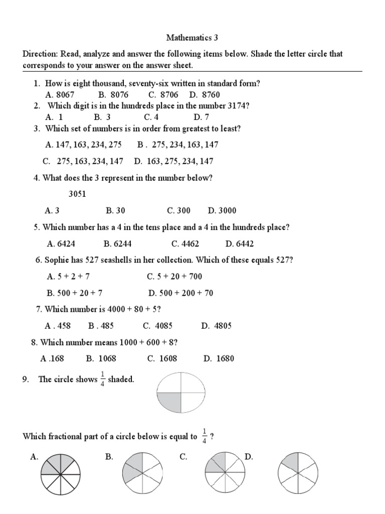 Mathematics 3 | PDF | Numbers | Teaching Mathematics