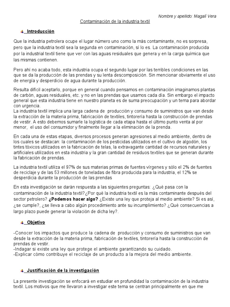 La contaminación de la industria textil: un problema ambiental global ...