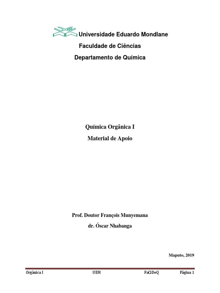 Manual De Química Organica I Pdf Pdf Química Orgânica Química
