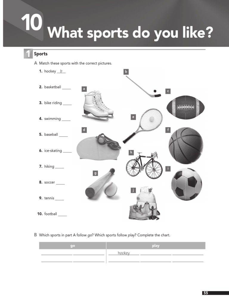 Interchange 5e Intro Level Workbook Unit 10 | PDF | Sports | Leisure