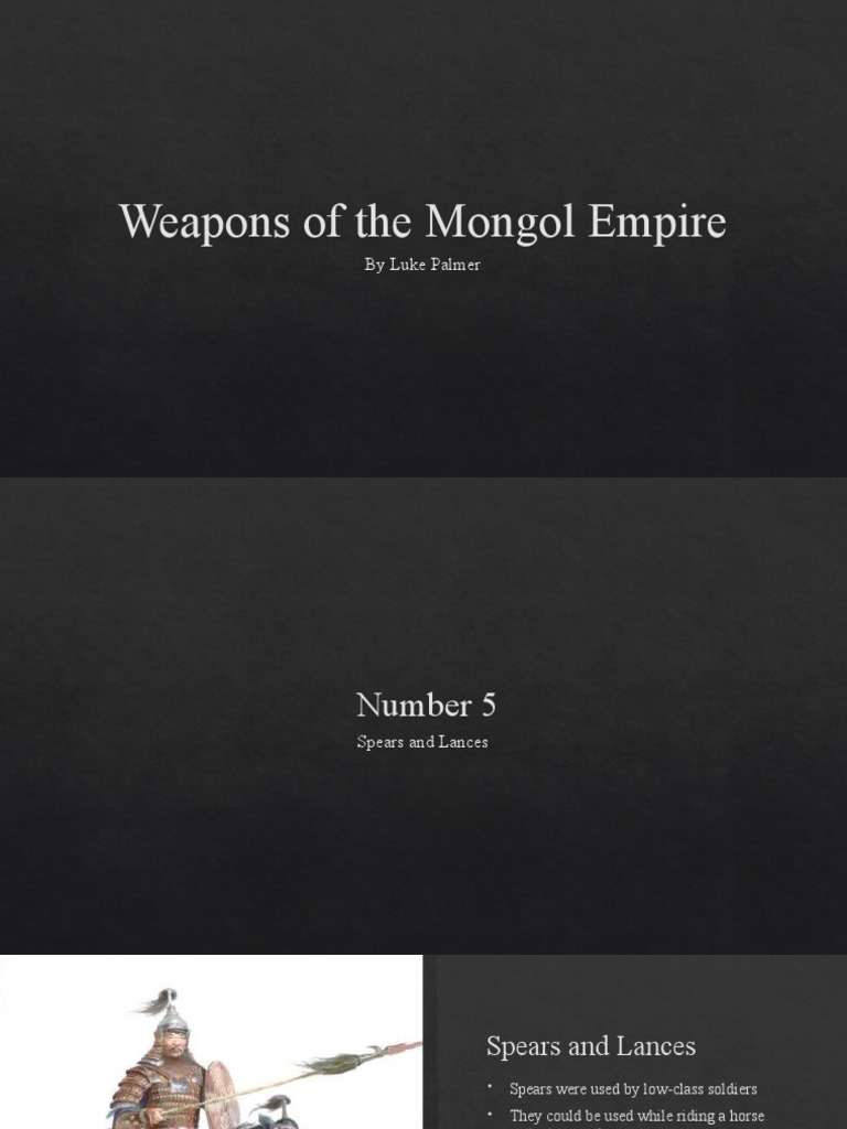 Weapons of The Mongol Empire | PDF