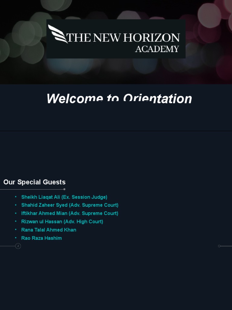 Welcome To Orientation | PDF