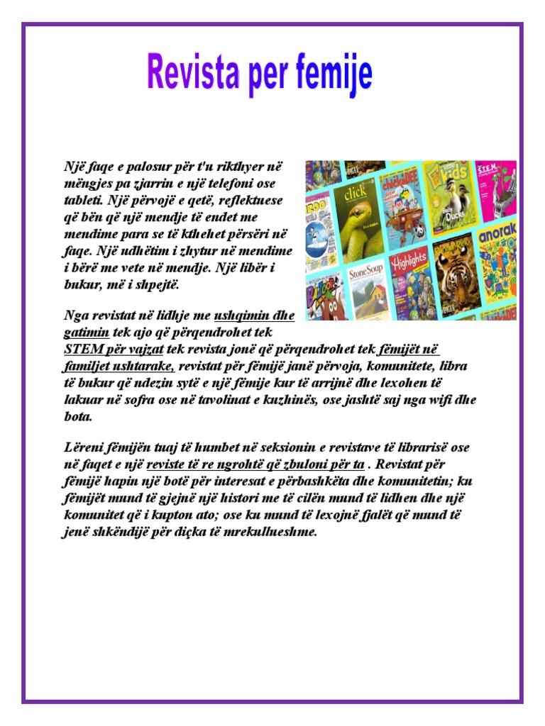 Revista Per Femije | PDF