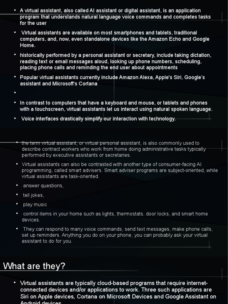 Understanding Virtual Assistants: An Overview of Their Capabilities ...