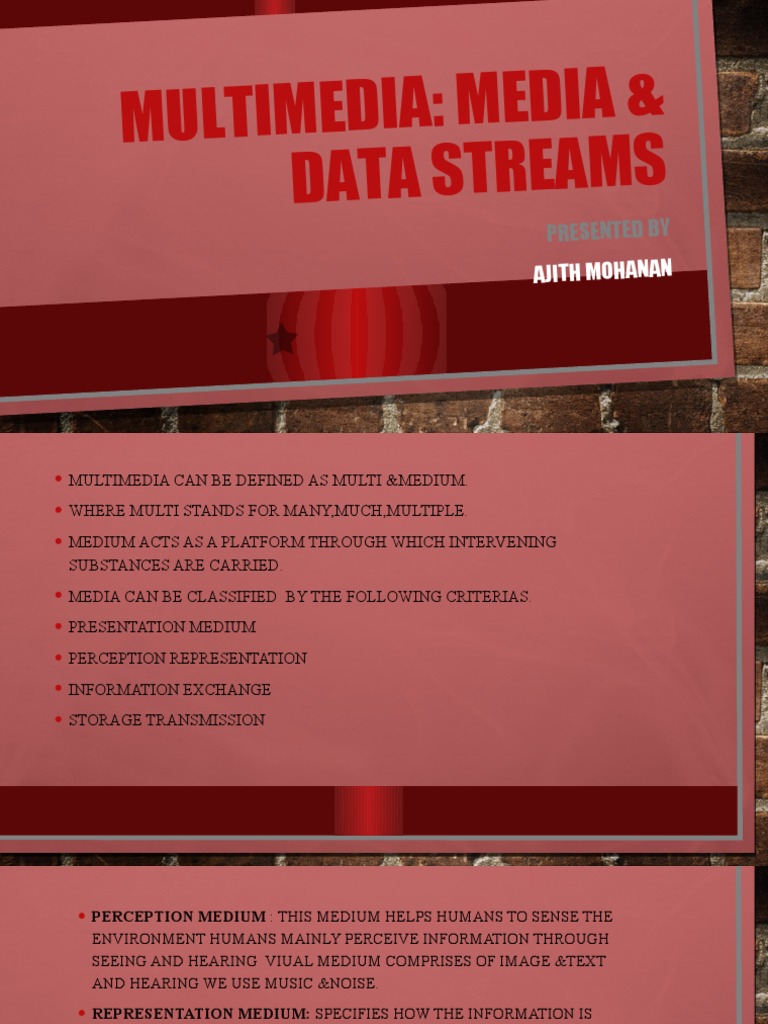 Multimedia: Media & Data Streams: Presented by | PDF | Network Packet ...