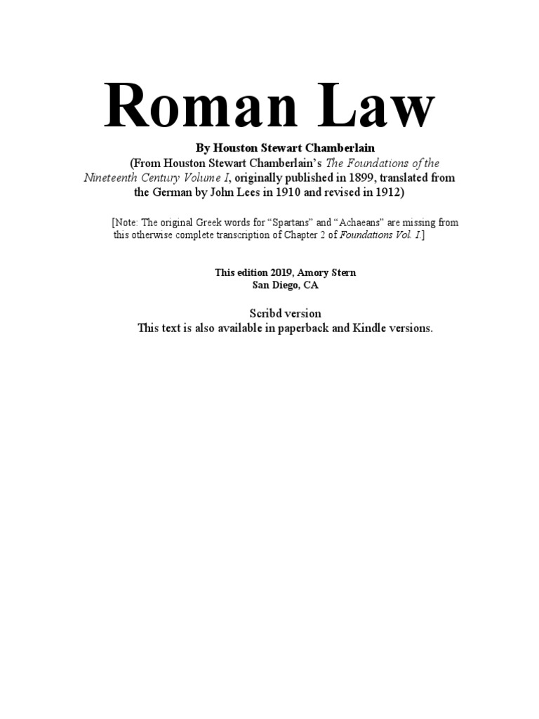 Roman Law Scribd Version | PDF | Ancient Rome | Roman Empire
