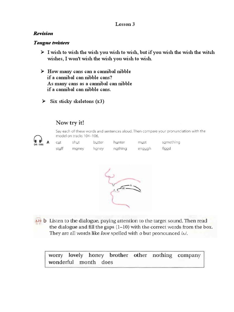 Revision Tongue Twisters | PDF