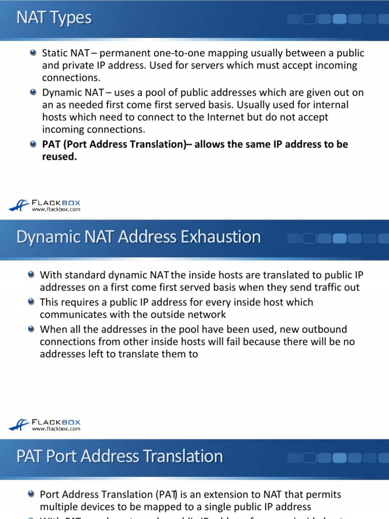 NAT Types and Configurations | PDF | Ip Address | Internet Protocols