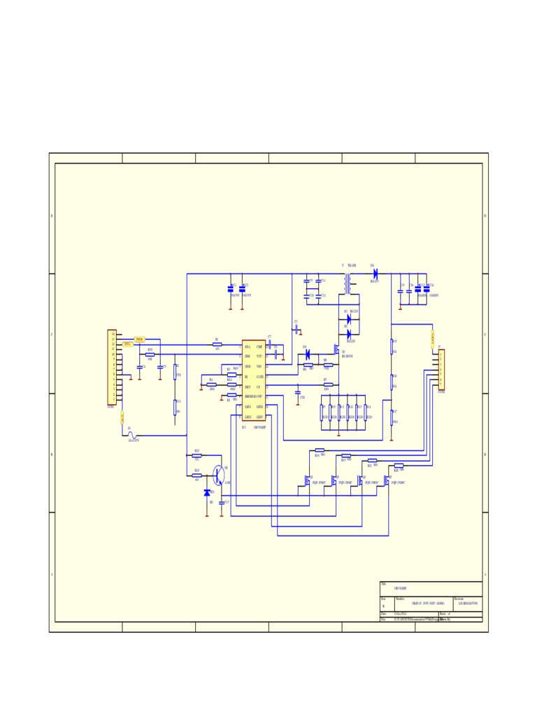 50 Inches LED Driver Circuit - OB4P-03 - With IC-OB3362HP PDF | PDF