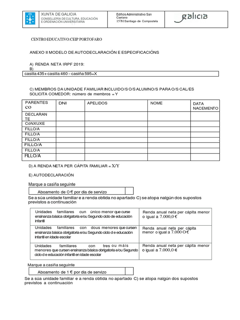 Anexo II Comedor 20 - 21 | PDF