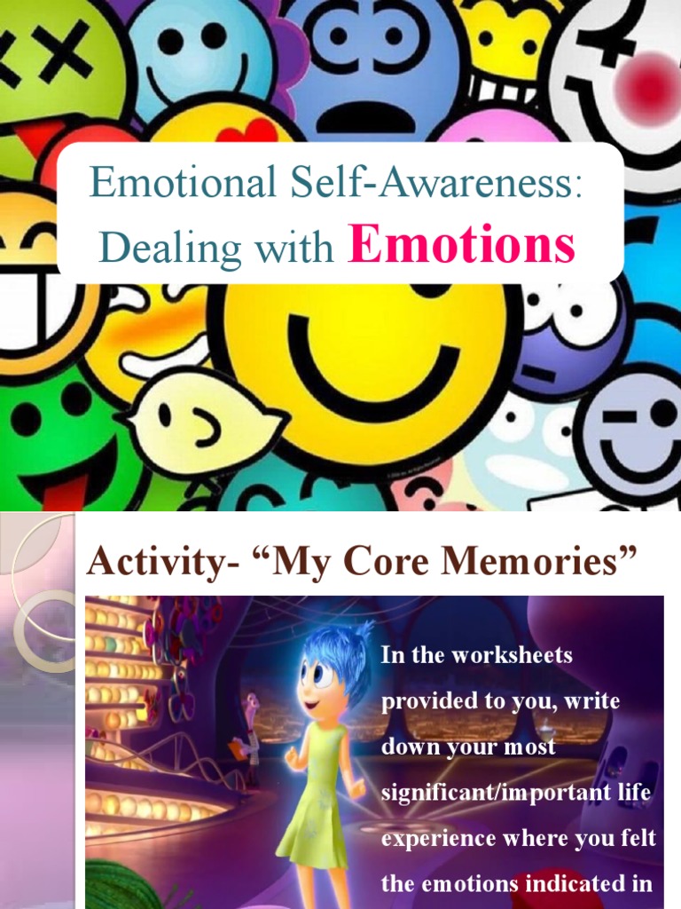 Emotional Self-Awareness: Dealing With: Emotions | PDF | Self Awareness ...